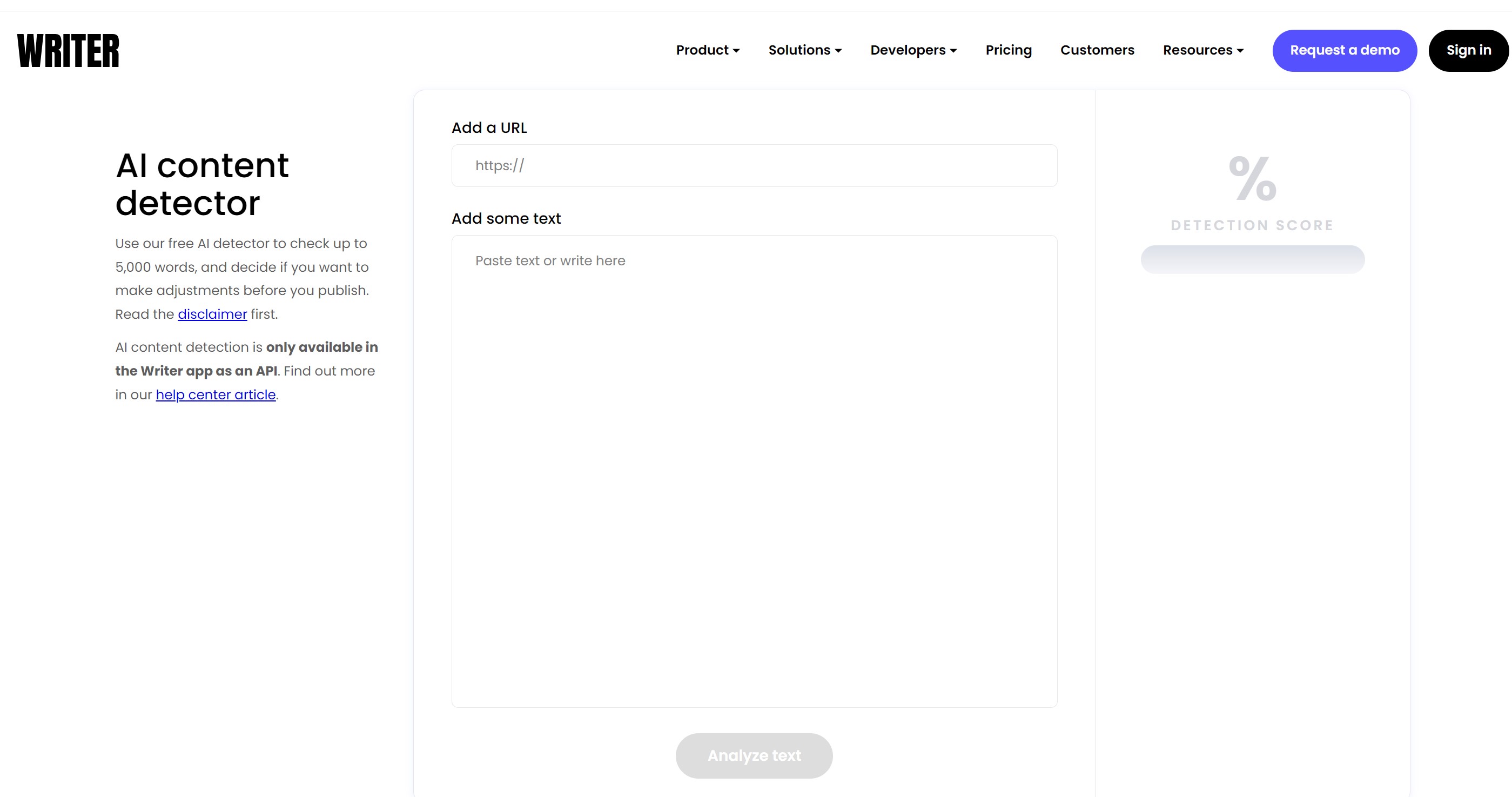 AI Content Detector - Write推出的一款AI内容检测工具 - AI工具集